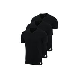 Herren T-Shirt "T-Shirt V-Neck Shirt, Active Core Cotton 3PK 3er Pack", schwarz, Gr. XXL, adidas originals, Obermaterial: 100% Baumwolle CO., Shirts