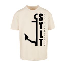 F4NT4STIC Herren T-Shirt "Sylt Anker Knut & Jan Hamburg", beige, Gr. S, Obermaterial: 100% Baumwolle, Shirts, Print
