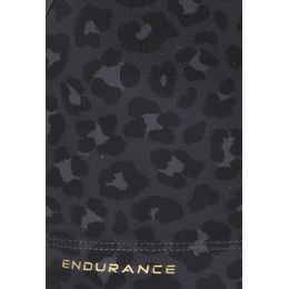 Endurance M&auml;dchen Sport-BH "Borary", Gr. 128, schwarz, 82% Polyester, 18% Elasthan, mehrfarbig, BHs, mit stylischem Print