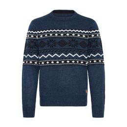 Blend Herren Strickfleece-Pullover "Strickpullover BHNohr", blau, Gr. L, Obermaterial: 100% Polyacryl PAN., Pullover