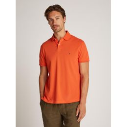 Tommy Hilfiger Herren Poloshirt "1985 REGULAR POLO", orange, Gr. XL, Piqu&eacute;, Obermaterial: 96% Baumwolle, 4% Elasthan, Shirts, aus Piqu&eacute;