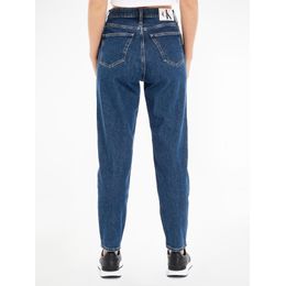 Damen Mom-Jeans "MOM JEAN", blau, Gr. 31, Calvin Klein Jeans, unifarben, Denim/Jeans, Obermaterial: 99% Baumwolle, 1% Elasthan, Jeans, 5-Pocket-Form