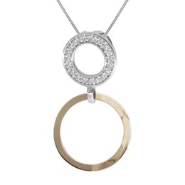 OSTSEE-SCHMUCK Damen Kette mit Anh&auml;nger "OSTSEE-SCHMUCK Kette mit Anh&auml;nger Sunny Exklusiv", 45cm, Silber 925 (Sterlingsilber), L: 42, silber, Silber