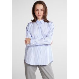 Eterna Damen Hemdbluse "OVERSIZE FIT", blau, Gr. 38, 100% Baumwolle, Blusen