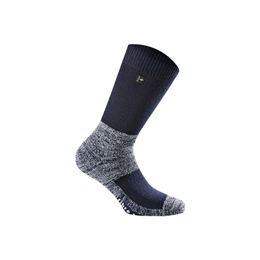 Rohner Socks Herren Kurzsocken "Socken 1er Pack", Gr. 44, blau, Obermaterial: 40% Wolle mw. 39% Polyamid PA. 15% Polyester PES. 4% Polypropylen PP.