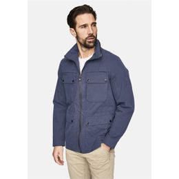 NEW CANADIAN Herren Outdoorjacke "Cotton-Mix", blau, Gr. 60, unifarben, 70% Baumwolle, 30% Polyamid, Jacken, mit wind- und wasserabweisender Funktion