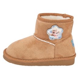 Disney M&auml;dchen Schlupfboots "FROZEN", Gr. 25chetsnut, Textil, Schuhe, Winterschuhe, Winterboots, Snowboots, Schlupfstiefel, gef&uuml;ttert