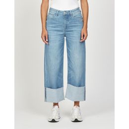 Gang Damen Weite Jeans "Gang Jeans Wide Fit 94JETTE CULOTTE", blau, Gr. 30, 90% Baumwolle, 2% Elasthan, 8% Polyester, Jeans