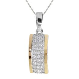 OSTSEE-SCHMUCK Damen Kette mit Anh&auml;nger "OSTSEE-SCHMUCK Kette mit Anh&auml;nger Sunny Exklusiv", 42cm, Silber 925 (Sterlingsilber), L: 42, silber, Silber
