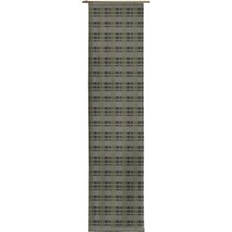 Schiebegardine WIRTH, B:60cm H:175cm, gr&uuml;n, Jacquard, Baumwolle, Polyester, Wohnzimmer, Gardinen, "Laufenberg"