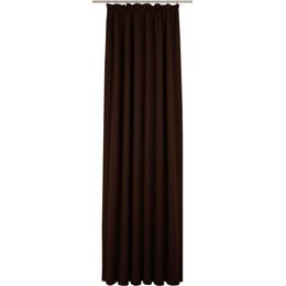 Vorhang WIRTH, B:130cm H:245cm, braun, Jacquard, Baumwolle, Polyester, Wohnzimmer, Gardinen, "Newbury"