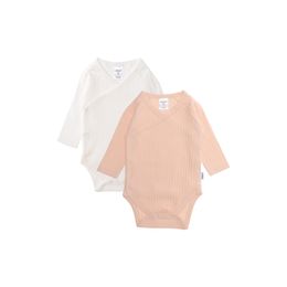 Liliput Jungen Wickelbody, Gr. 44, weiß, 95% Baumwolle, 5% Polyester, unifarben, Bodys, mit durchgehender Druckknopfleiste