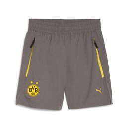 Puma M&auml;dchen Shorts "Borussia Dortmund PumaTECH Relaxed Shorts Jugendliche", gelb, Gr. 164, Obermaterial: 50% Elastomultiester, 50% Polyester;