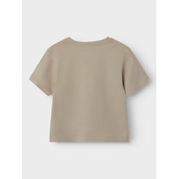name it Jungen T-Shirt "NMMVOBBO SS NREG TOP NOOS", beige, Gr. 122, unifarben, Jersey, Obermaterial: 100% Baumwolle, Shirts