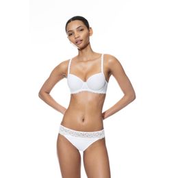 Mey Damen B&uuml;gel-BH "SERIE AMOROUS", Gr. 80, wei&szlig;, Spitze, Obermaterial: 77% Polyamid, 23% Elasthan, unifarben, BHs, verstellbare BH-Tr&auml;ger verleihen