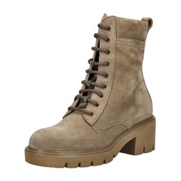 Nero Giardini Damen Schn&uuml;rstiefelette "Nero Giardini Stiefelette Veloursleder", Gr. 39, braun, Veloursleder, Schuhe