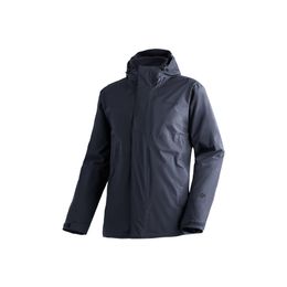 Maier Sports Herren Regenjacke "Metor 3in1 M", blau, Gr. 24, 100% Polyester, Jacken, warme Herren Jacke mit Kapuze, Winterjacke wasserdicht