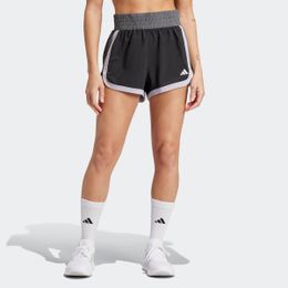 Damen Shorts "PACER COLORBLCK", schwarz, Gr. XL, adidas Performance, Obermaterial: 100% Polyester, Hosen