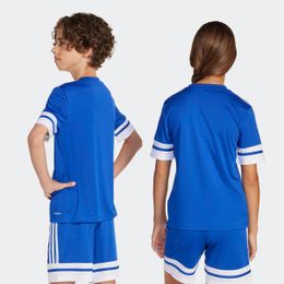 Jungen Fu&szlig;balltrikot "SQUA25 JSY Y", blau, Gr. 116, adidas Performance, Obermaterial: 100% Polyester, Trikots