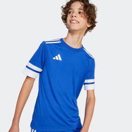 Jungen Fu&szlig;balltrikot "SQUA25 JSY Y", blau, Gr. 140, adidas Performance, Obermaterial: 100% Polyester, Trikots