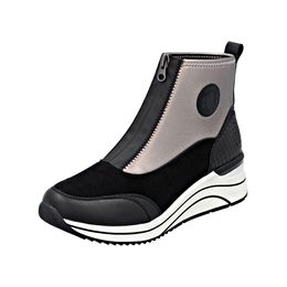 Remonte Damen Stiefelette "Remonte Stiefelette Lederimitat", Gr. 38, schwarz, Lederimitat, Schuhe