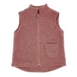 MaxiMo Jungen Fleeceweste, rosa, Gr. 98, meliert, Fleece, Obermaterial: 100% Wolle. Futter: 95% Baumwolle, 5% Elasthan, Westen, Wolle, w&auml;rmend,