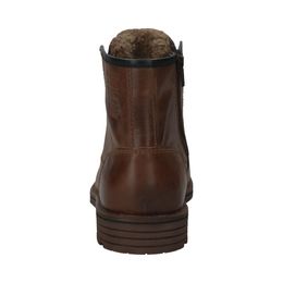 Bugatti Herren Winterboots, Gr. 40cognac, Leder, used, Schuhe, Stiefel, Schn&uuml;rboots mit Warmfutter