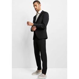 Cinque Herren Anzug "CICASTELLO", schwarz, Gr. 56, unifarben, Web, Obermaterial: 53% Polyester, 43% Schurwolle, 4% Elasthan, Anz&uuml;ge, mit Powerstretch