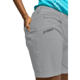 Maier Sports Damen Funktionsshorts "Lulaka Shorts", grau, Gr. 40, 90% Polyamid, 10% Elasthan, Hosen, Damen Shorts, kurze Wanderhose, Outdoorhose mit