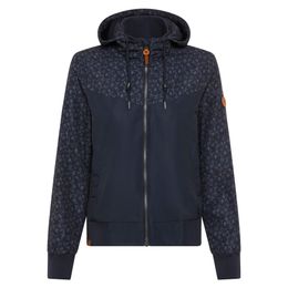 Funktionsjacke Kangaroos, Damen, Gr. 40, marine, Web, Obermaterial: 100% Polyester. Futter: 100% Polyester, Abriebeffekte, bedruckt, gebl&uuml;mt, gemustert, kontrastfarbene Details, unifarben mit Farbeinsatz, bequem h&uuml;ftlang, B&uuml;ndchen, Jacken Funktionsjacke, &Uuml;bergangsjacke, Blouson mit Print