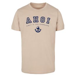 F4NT4STIC Damen T-Shirt "Ahoi Knut & Jan Hamburg", beige, Gr. S, Obermaterial: 100% Baumwolle, Shirts, Print