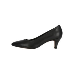 Clarks Damen Pumps "Linvale", Gr. 37, schwarz, Leder, Schuhe, im simplen Look mit Komfort-Fu&szlig;bett