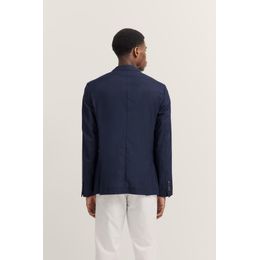 Bugatti Herren Sakko, blau, Gr. 58, unifarben, 100% Wolle, Sakkos, aus Wolle