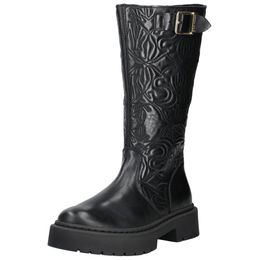 Steve Madden Damen Stiefel "Steve Madden Stiefel Leder", Gr. 36, schwarz, Leder, Schuhe