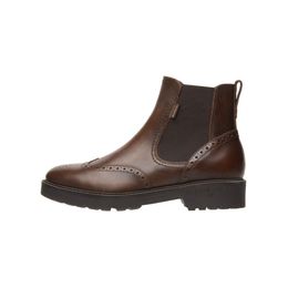 Nero Giardini Damen Stiefelette "Nero Giardini Stiefelette Leder/Textil", Gr. 38, braun, Leder, Textil, Schuhe