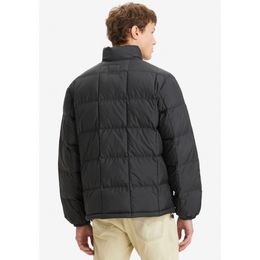 Levi's LEVI'S Herren Steppjacke, schwarz, Gr. XXL, Strukturmuster, unifarben, Web, Obermaterial: 100% Polyester, Jacken, mit Logo- Stickerei