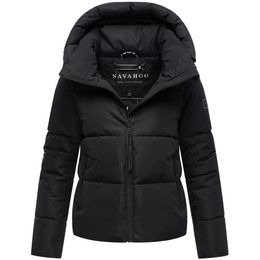 Navahoo Damen Steppjacke "Frostherz XIV", schwarz, Gr. S, Obermaterial: 100% Polyester, Innenfutter: 100% Polyester, Wattierung: 100% Polyester,