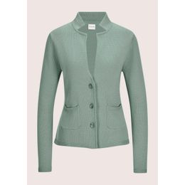 Madeleine Mode MADELEINE Damen Strickjacke "Strickblazer Strickblazer"hellsalbeigr&uuml;n, Gr. 34, Obermaterial: 100% Baumwolle CO., Strickjacken