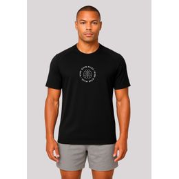 T-Shirt F4NT4STIC "Running Mind Over Miles T-Shirt", Damen, Gr. L, schwarz, Obermaterial: 100% Polyester, regular fit, Rundhals, ohne B&uuml;ndchen, Shirts T-Shirt, Sport Shirt