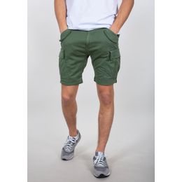 Herren Shorts "Airman Short", grün, Gr. 32, Alpha Industries, Obermaterial: 98% Baumwolle, 2% Elastan; Futter: 100% Baumwolle, Hosen