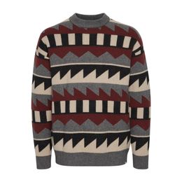 !Solid SOLID Herren Strickfleece-Pullover "Strickpullover SDDeshan", rot, Gr. S, Obermaterial: 50% Viskose CV. 30% Nylon NY. 20% Polyester PES., Pullover