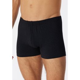 Schiesser Herren Boxershorts "Cotton Casual", Gr. 4, schwarz, Single Jersey, Obermaterial: 95% Baumwolle, 5% Elasthan, Unterhosen, ohne Eingriff,