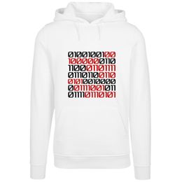 F4NT4STIC Damen Kapuzenpullover "I love you 01001001 Binary Code Valentinstag", wei&szlig;, Gr. XXL, Obermaterial: 65% Baumwolle, 35% Polyester, Pullover,