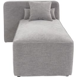 Ottomane Home Affaire "Sundstrup", grau, B:100cm H:76,5cm T:153cm, 100% Polyester, Sofas, Ottomane, Modulserie, individuelle Zusammenstellung