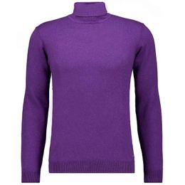 Ragman Herren Rundhalspullover, lila, Gr. L, 95% Baumwolle 5% Cashmere, Pullover