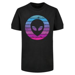 F4NT4STIC M&auml;dchen T-Shirt "Alien Gesicht Pink Purple", schwarz, Gr. 110, Obermaterial: 100% Baumwolle, Shirts, Premium Qualit&auml;t