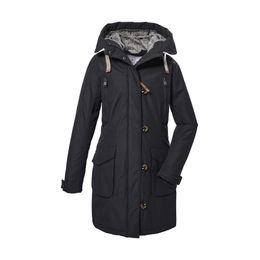 G.I.G.A. by Killtec Parka "GW 44 WMN PRK", Damen, Gr. 34, blau (dunkelblau), Oberstoff: 88% Polyester, 12% Baumwolle, Futter: 100% Polyester, Wattierung: 100% Polyester, G.I.G.A. DX BY KILLTEC, Jacken, wasserabweisend, winddicht, verstellbare Kapuze, Fleece-Futter