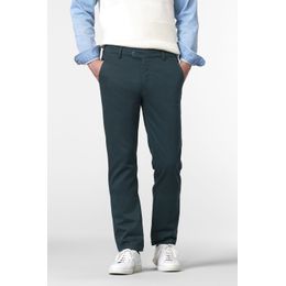 MEYER Herren Chinos "BONN", blau, Gr. 24, unifarben, 54% Baumwolle, 44% Polyester, 2% Elasthan, Hosen, mit Micro Print