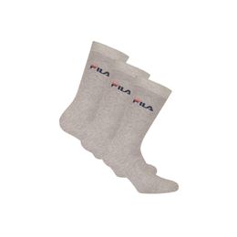 Fila Herren Kurzsocken "Socken 3er Pack", Gr. 39, grau, Obermaterial: 80% Baumwolle CO. 18% Polyester PES. 2% Elasthan EL., Socken