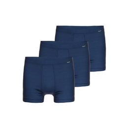 Ammann Herren Boxershorts "Boxershort Jeans Boxer Briefs 3P 3er Pack", Gr. XL, blau, Obermaterial: 75% Baumwolle CO. 25% Polyester PES., Unterhosen